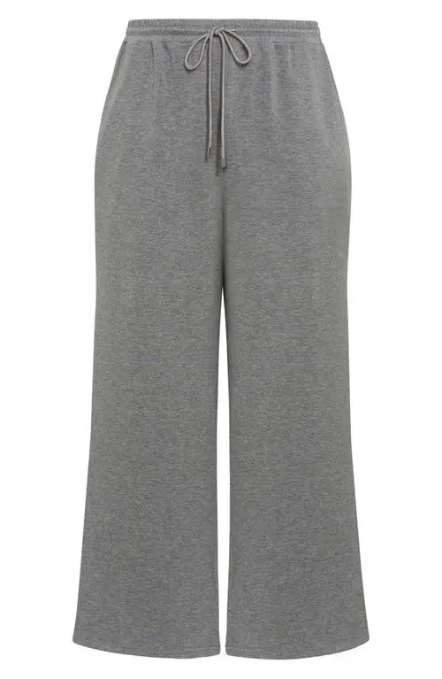 City Chic Maia Wide Leg Pants - Grey