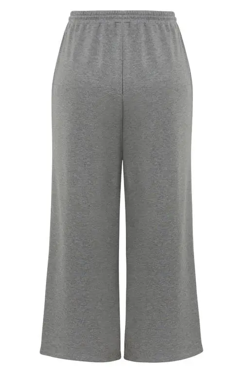 City Chic Maia Wide Leg Pants - Grey