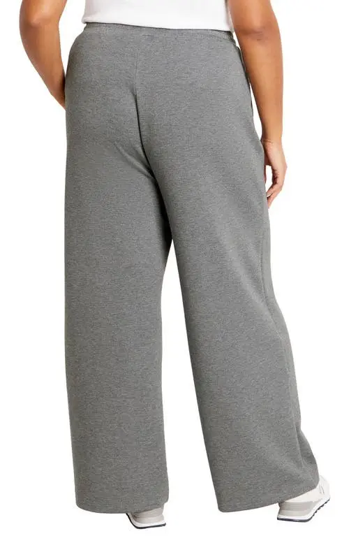 City Chic Maia Wide Leg Pants - Grey