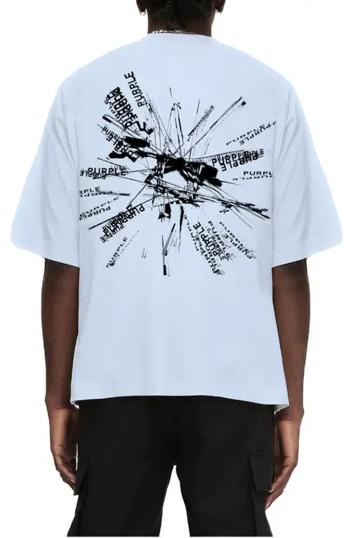 PURPLE BRAND Graphic Oversized Cotton T-shirt