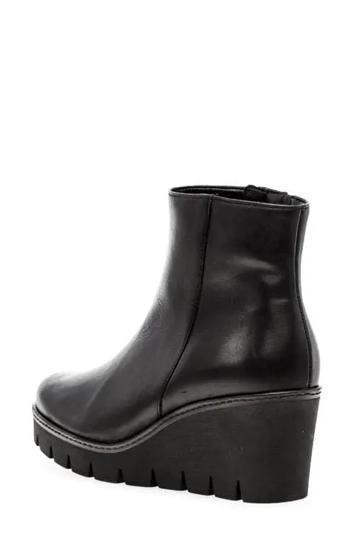 Gabor Lugged Wedge Bootie - Black