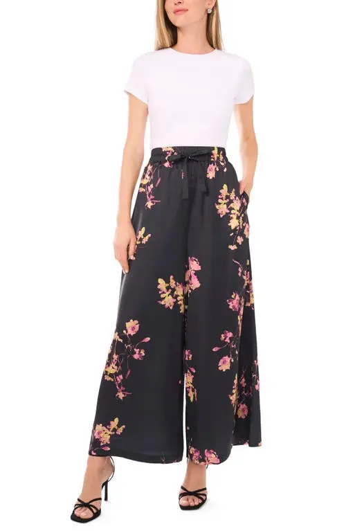 Vince Camuto Print Drawstring Wide Leg Pants