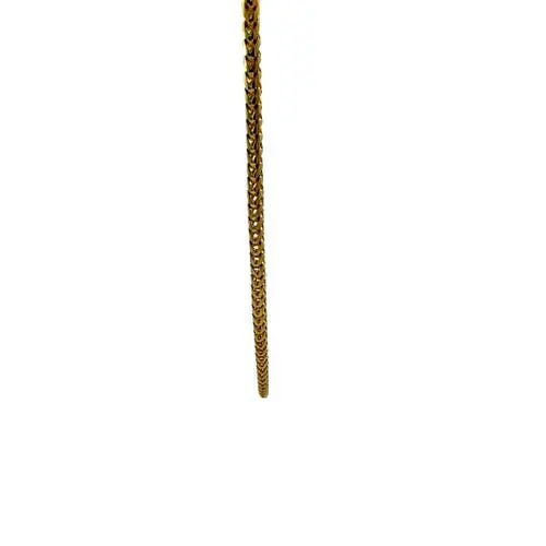 ANCONA JEWELRY 14k Solid Gold Franco Chain Necklace 2.7mm