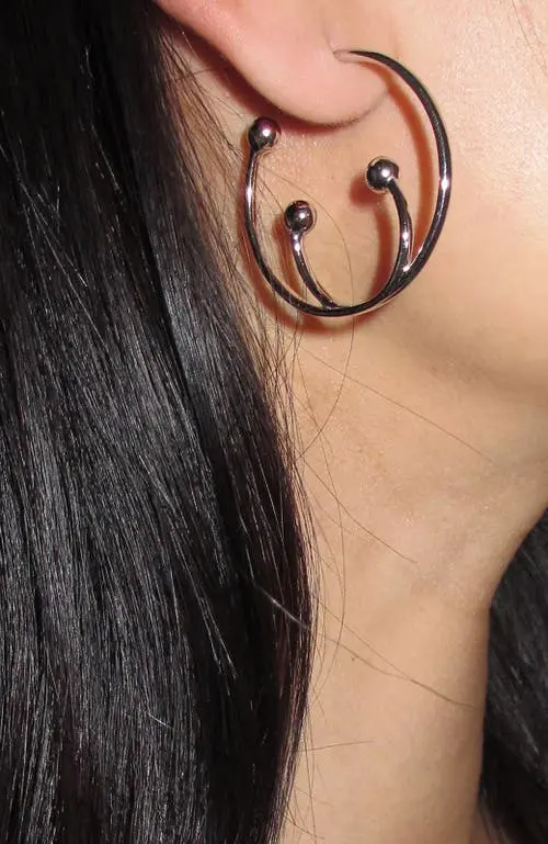 RIMOR JEWELRY Xl Pierced Hoop Earrings