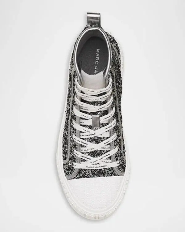 Marc Jacobs Sequined High-top Sneakers