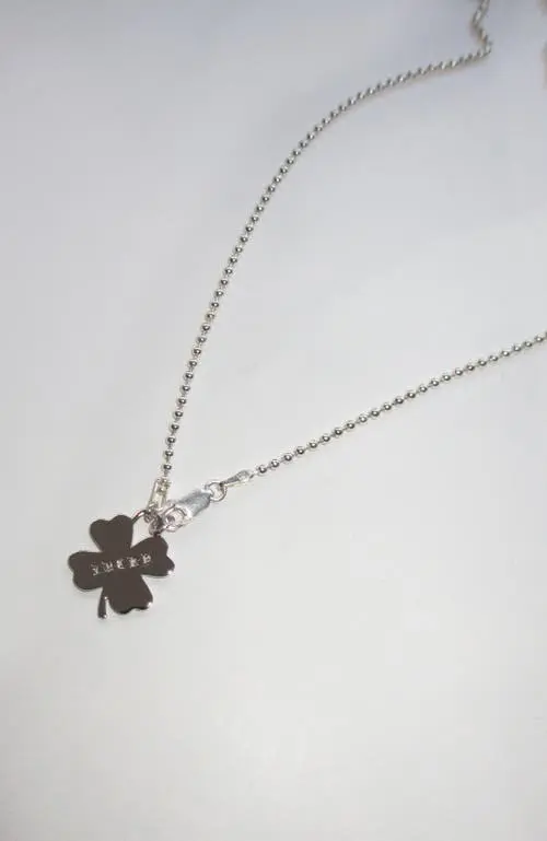 RIMOR JEWELRY Lucky Clover Chain Necklace - Silver