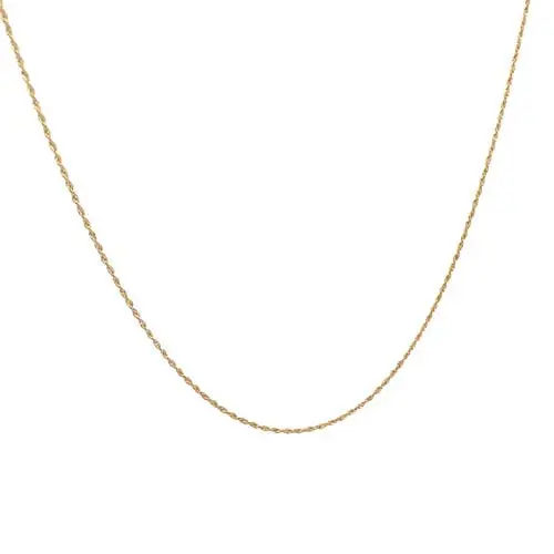 ANCONA JEWELRY 18k Gold 1.5mm Diamond-cut Rope Chain Necklace - Yellow