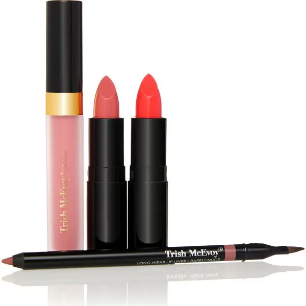 Trish Mcevoy Gorgeous Lip Quad $131 Value - Pink