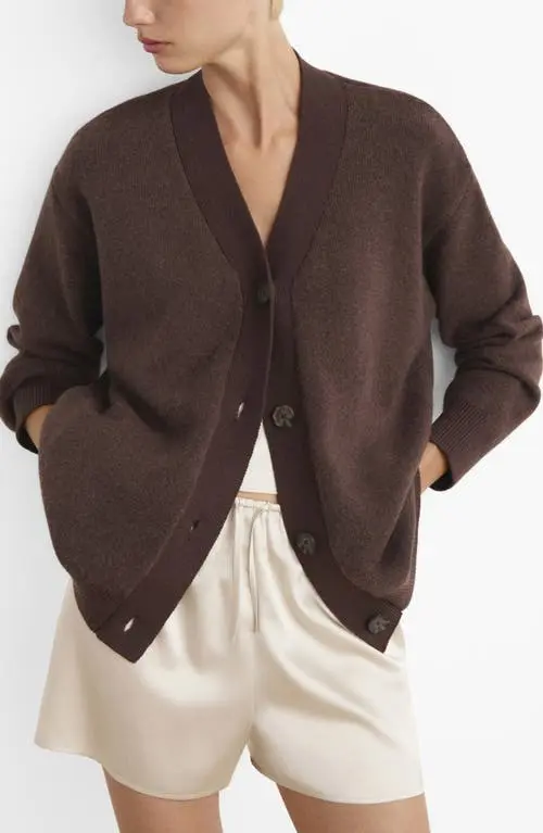 Mango Contrast Detail Cardigan