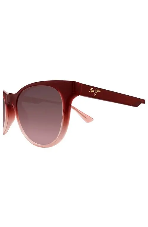 Maui Jim Lonomea 52mm Polarized Cat Eye Sunglasses - Red