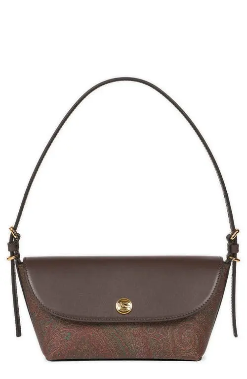 Etro Arnica Barchetta Paisley Shoulder Bag - Brown