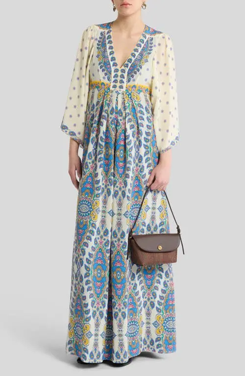 Etro Arnica Barchetta Paisley Shoulder Bag - Brown