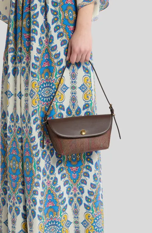 Etro Arnica Barchetta Paisley Shoulder Bag - Brown