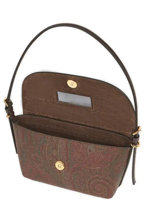 Etro Arnica Barchetta Paisley Shoulder Bag - Brown