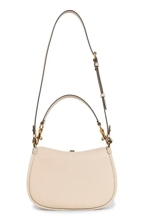 Etro Medium Tumbled Leather Pony Bag - Ivory
