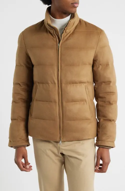 AURELIEN Water Resistant Quilted Wool Puffer Jacket