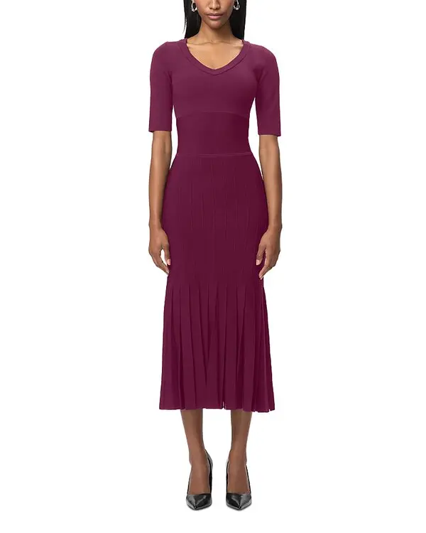 Herve Leger Demi Fit-and-flare Midi Dress