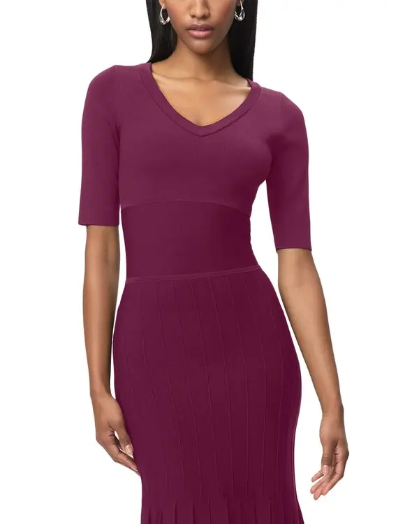 Herve Leger Demi Fit-and-flare Midi Dress