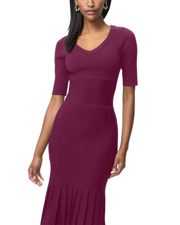 Herve Leger Demi Fit-and-flare Midi Dress