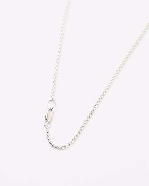COG Braid Pendant Necklace - Silver