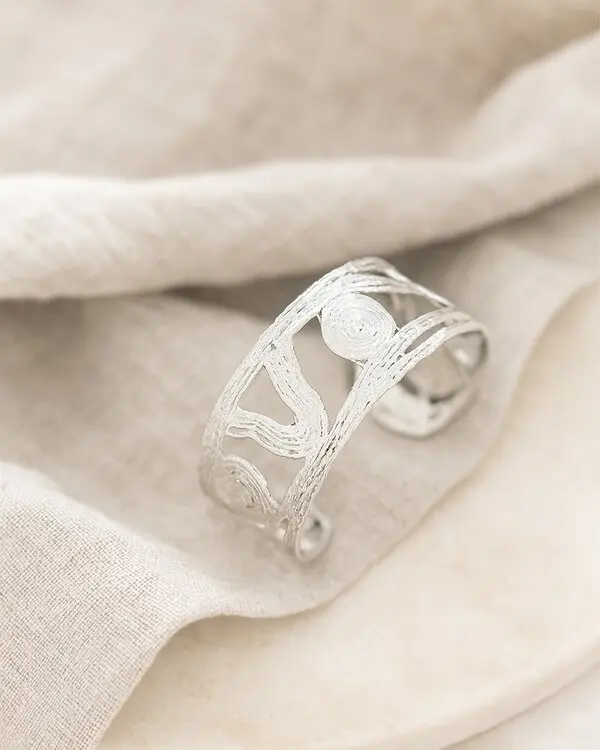 COG Nocturne Cuff Bracelet - Silver