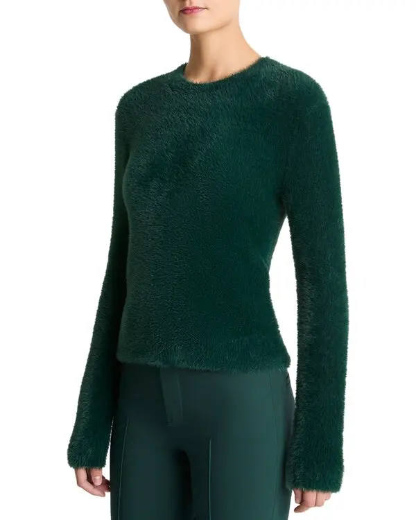 Vince Crewneck Eyelash Sweater - Juniper