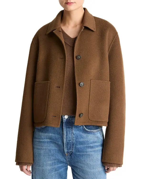 Vince Wool Cashmere Jacket - Hazelnut