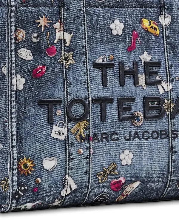 Marc Jacobs Trompe L'oeil Medium Denim Trinket Tote