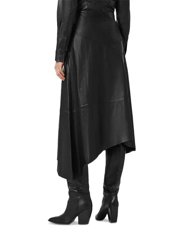 ALLSAINTS Gia Lea Leather Skirt