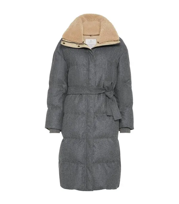 Brunello Cucinelli Virgin Wool Down Puffer Coat