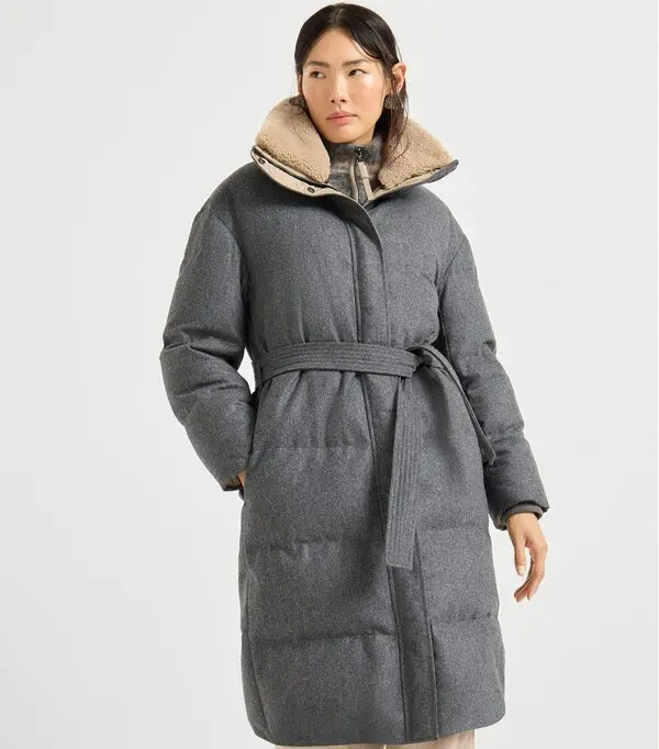 Brunello Cucinelli Virgin Wool Down Puffer Coat