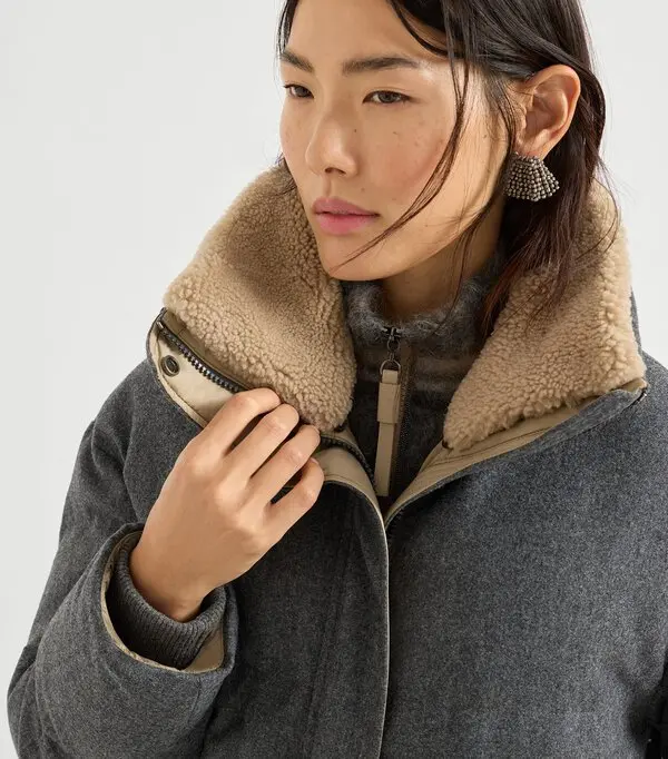 Brunello Cucinelli Virgin Wool Down Puffer Coat