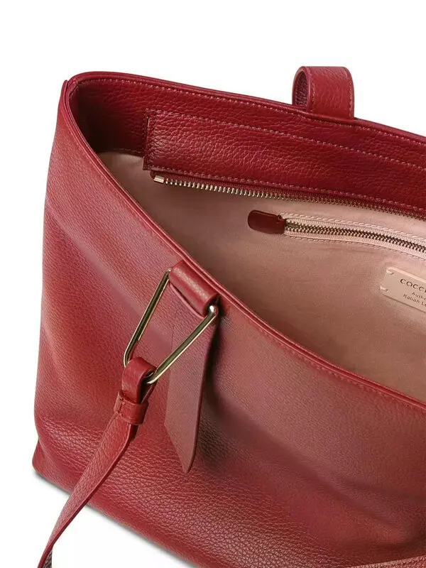 COCCINELLE Large Malory Leather Shoulder Bag - Red