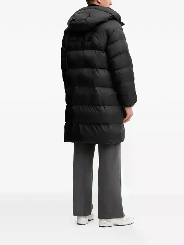 EA7 Logo Patch Padded Coat