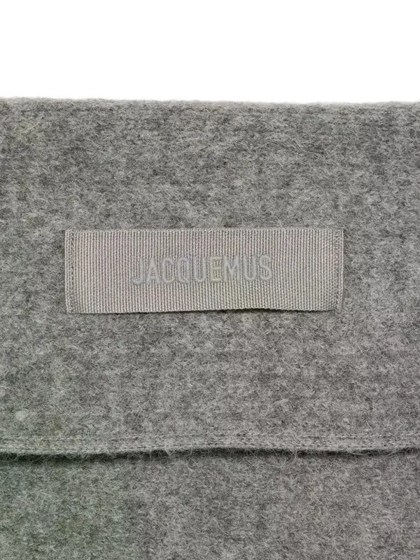 Jacquemus Triangle-shape Ribbed Scarf