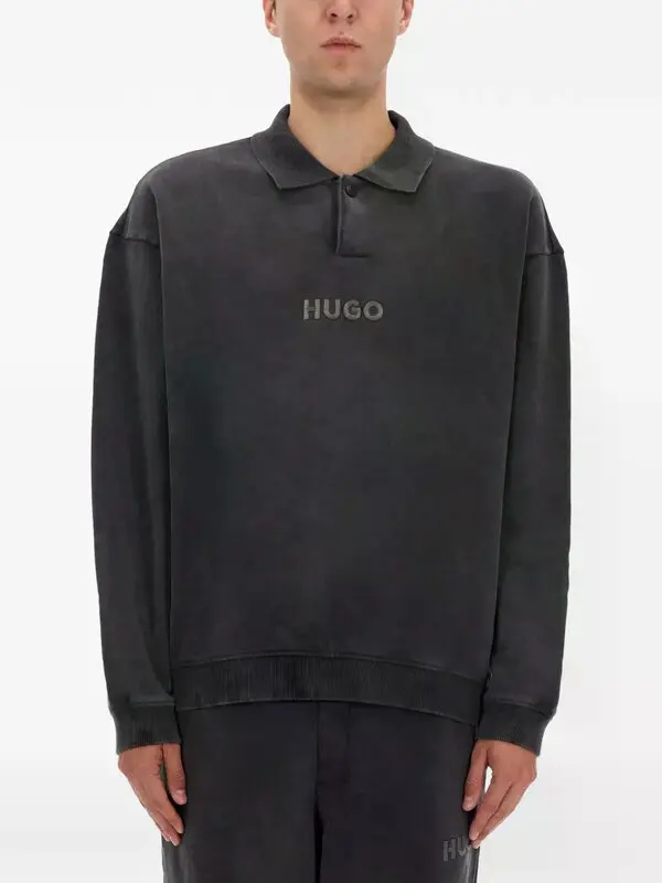 Hugo Embroidery-logo Polo Shirt