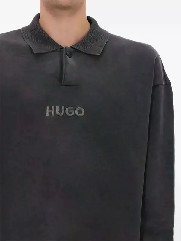 Hugo Embroidery-logo Polo Shirt