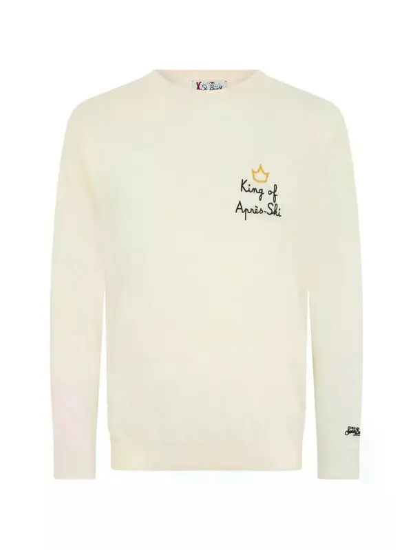 MC2 SAINT BARTH Embroidered Top - White