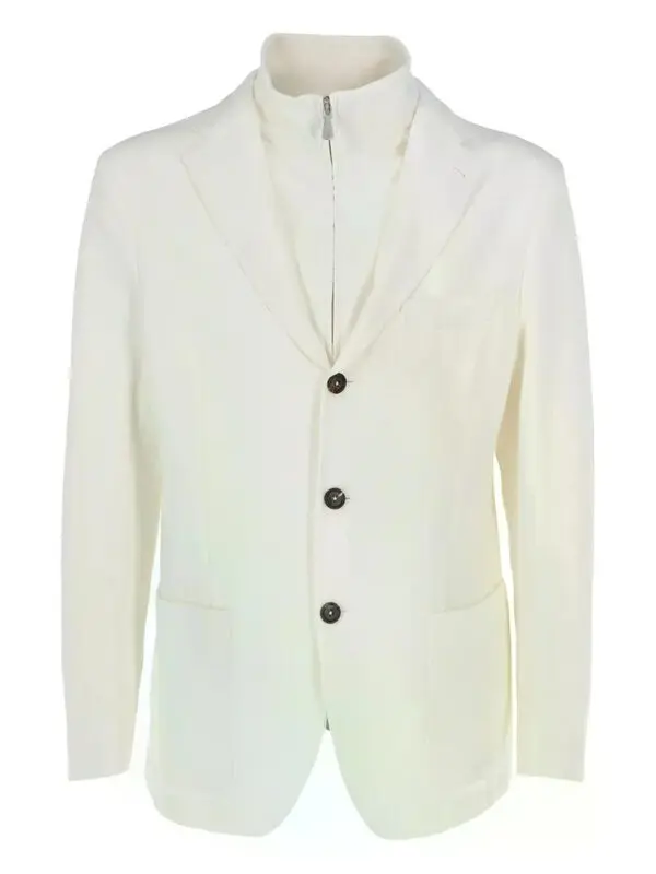 Eleventy Zip-detail Buttoned Blazer