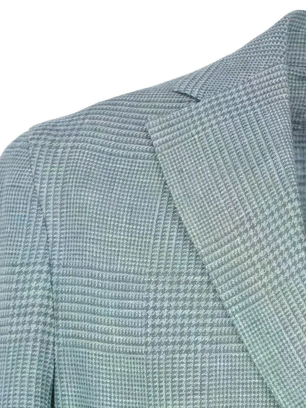 Eleventy Prince-of-wales Blazer - Grey