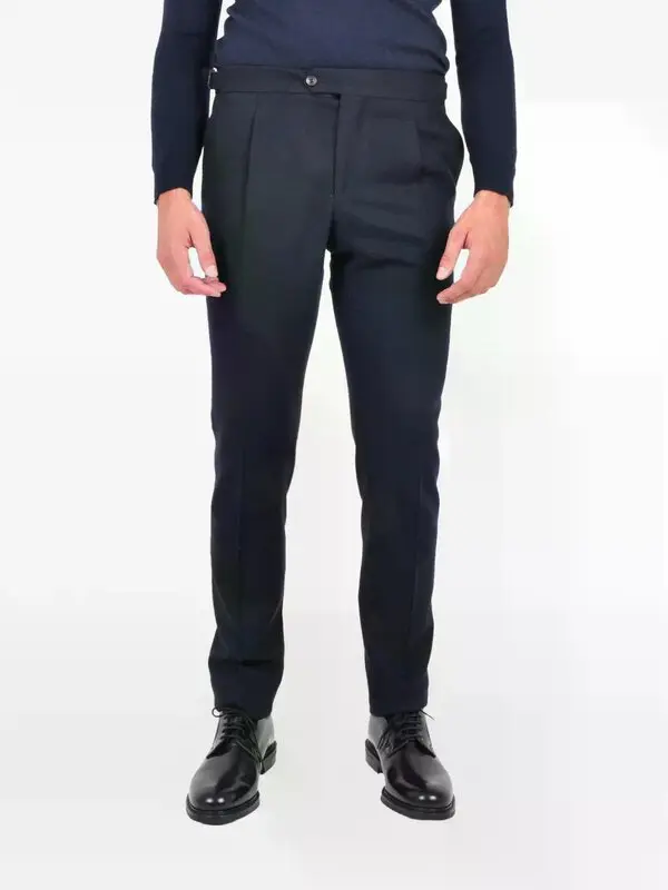 FRANZESE COLLECTION Darted Tailored Trousers - Blue