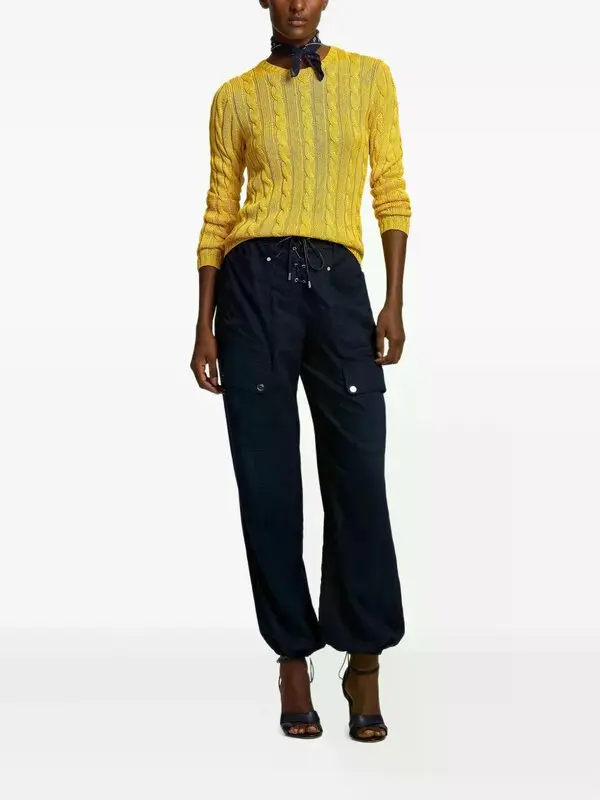 Ralph Lauren Cable-knit Crewneck Sweater - Yellow