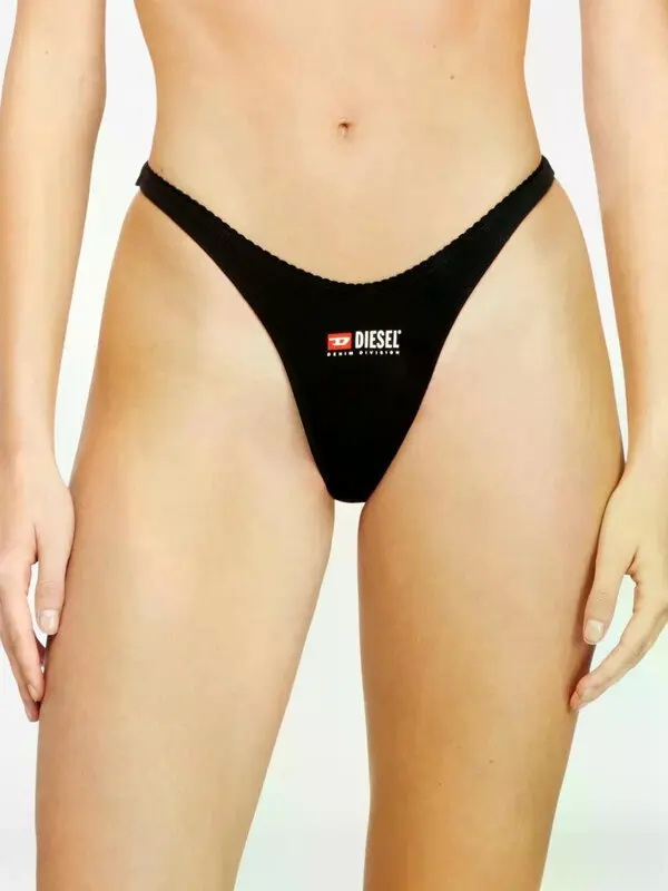 DIESEL® Micro-punchy-d-core Thong - Black