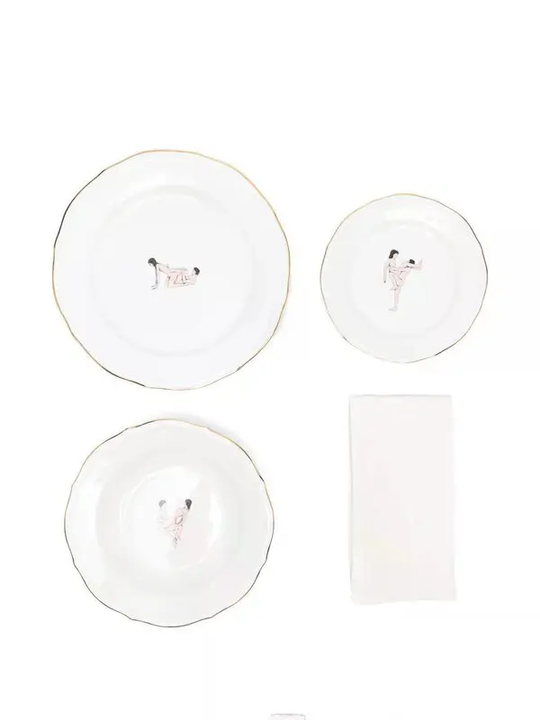 SELETTI X Bruno Laurenzano Seikantai5271 Inclined Plate - White