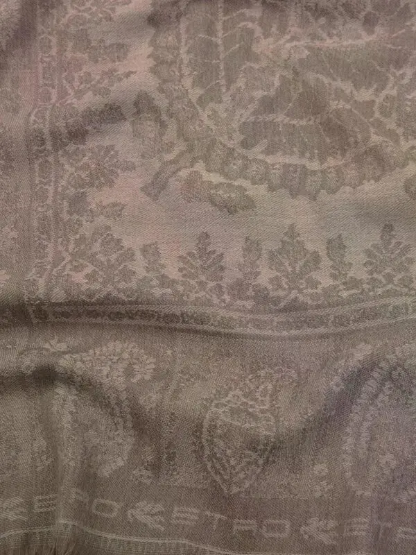 Etro Floral-paisley Wool Blanket - Neutrals