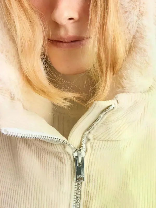 Fusalp Barsy Hooded Corduroy Ski Jacket - Neutrals