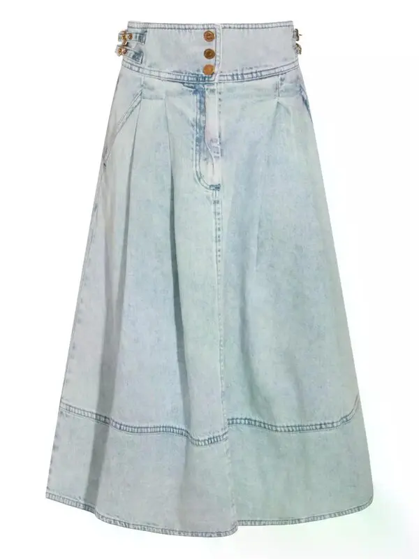 Zimmermann Buckle Pleated Skirt
