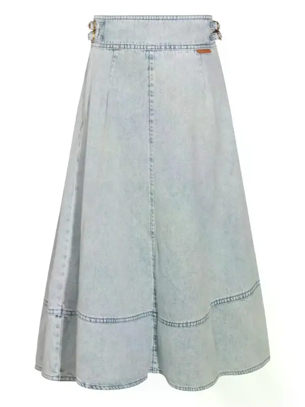 Zimmermann Buckle Pleated Skirt