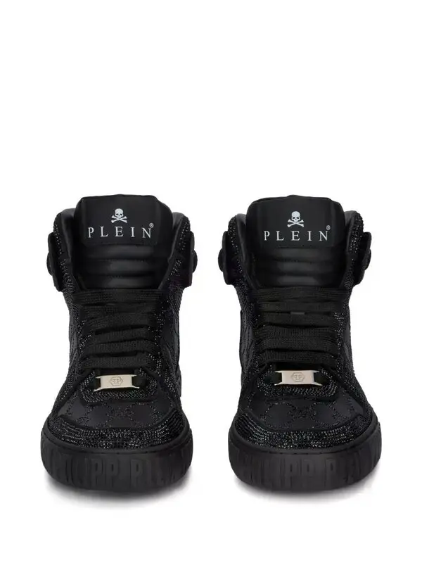 Philipp Plein Carson Monogram Sneakers - Black