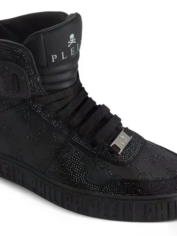 Philipp Plein Carson Monogram Sneakers - Black